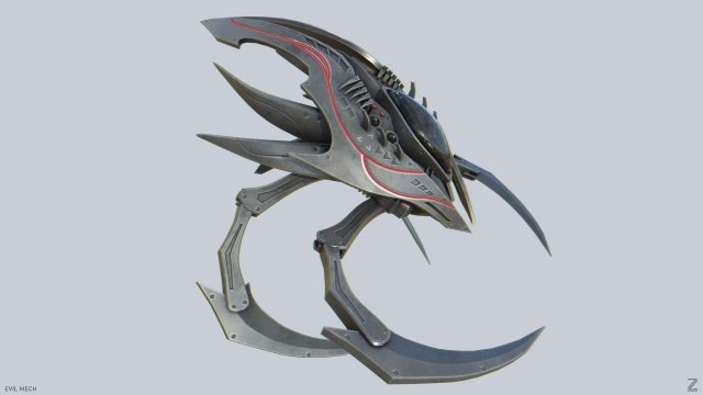 Evil mech 3D Model in Robot 3DExport