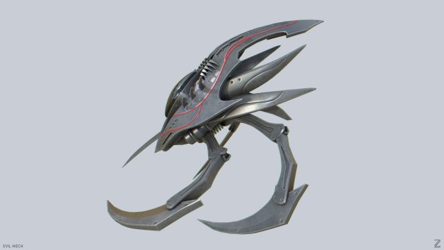 Evil mech 3D Model in Robot 3DExport