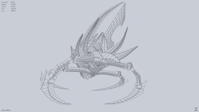 Evil mech 3D Model in Robot 3DExport