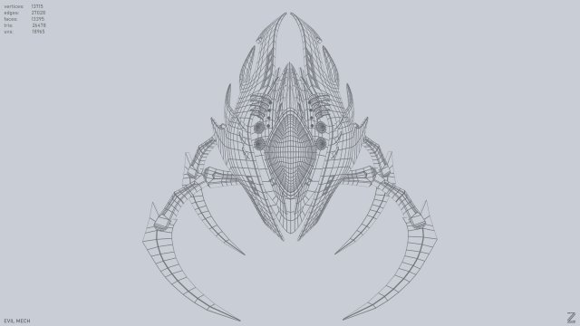 Evil mech 3D Model in Robot 3DExport