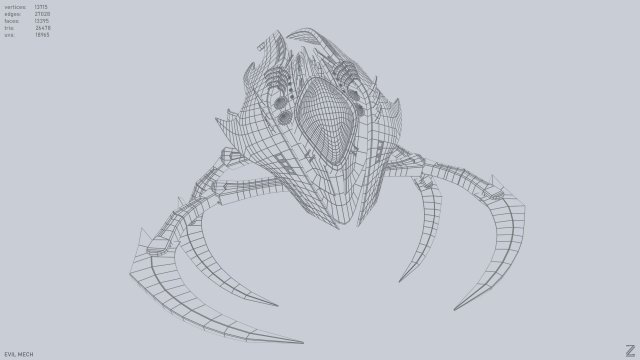 Evil mech 3D Model in Robot 3DExport