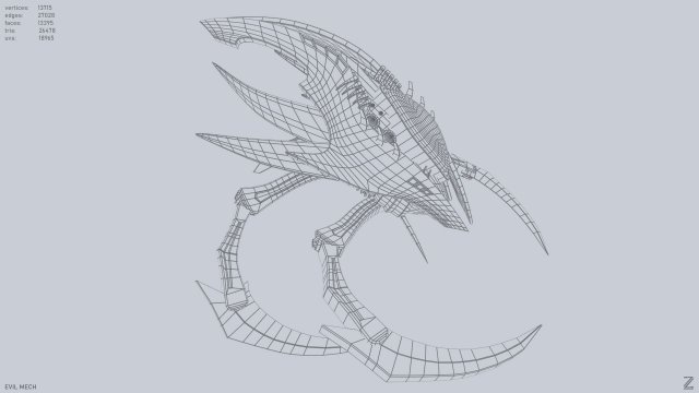 Evil mech 3D Model in Robot 3DExport