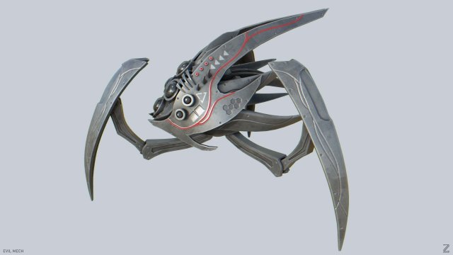 Evil mech 3D Model in Robot 3DExport