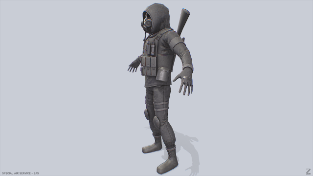 Military SAS 3D Model in Combat 3DExport