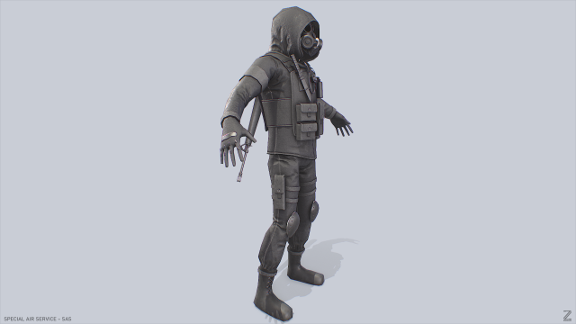 Military SAS 3D Model in Combat 3DExport