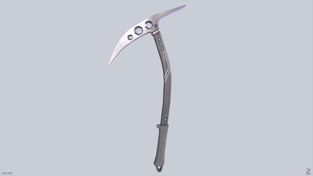 Ice axe 3D Model in Combat 3DExport