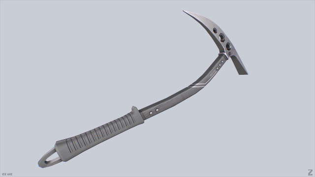 Ice axe 3D Model in Combat 3DExport