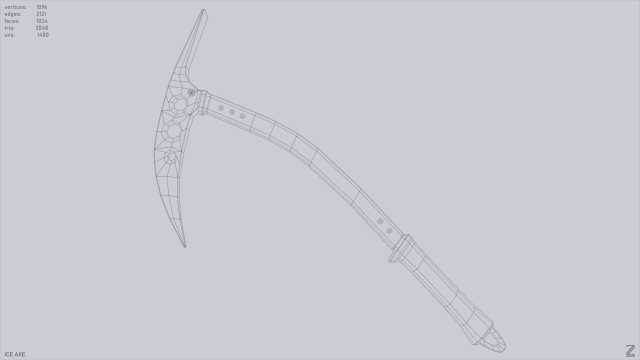 Ice axe 3D Model in Combat 3DExport
