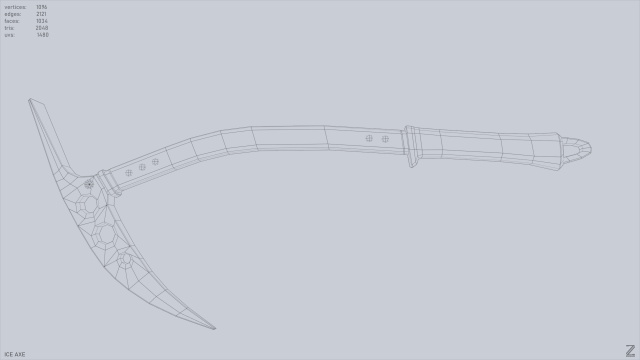 Ice axe 3D Model in Combat 3DExport