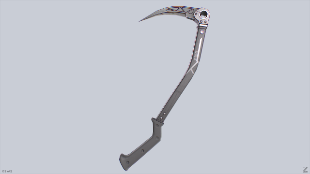 Ice axe 3D Model in Combat 3DExport
