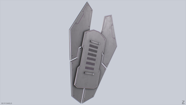 Sci fi shield 3D Model in Combat 3DExport