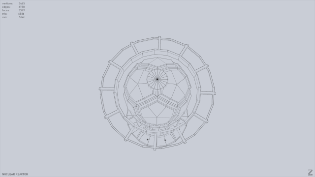 Nuclear reactor 3D Model in Machines 3DExport