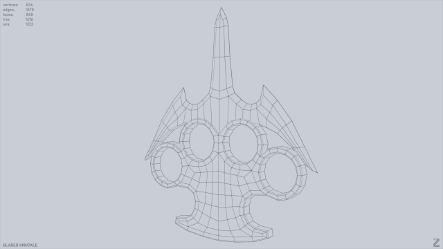 Bladed knuckle 3D Model in Melee 3DExport