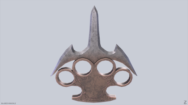 Bladed knuckle 3D Model in Melee 3DExport