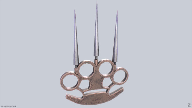 Bladed knuckle 3D Model in Melee 3DExport