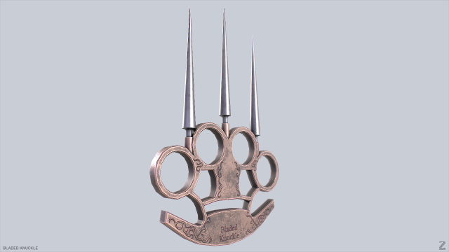 Bladed knuckle 3D Model in Melee 3DExport