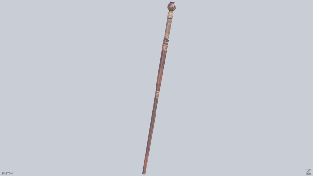 Baston 3D Model in Melee 3DExport