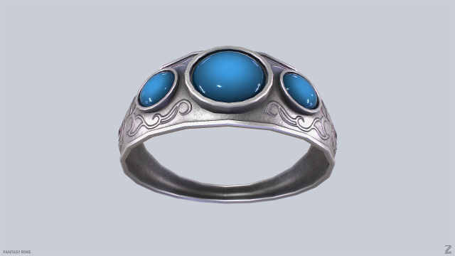 Fantasy ring 3D Model in Jewellery 3DExport