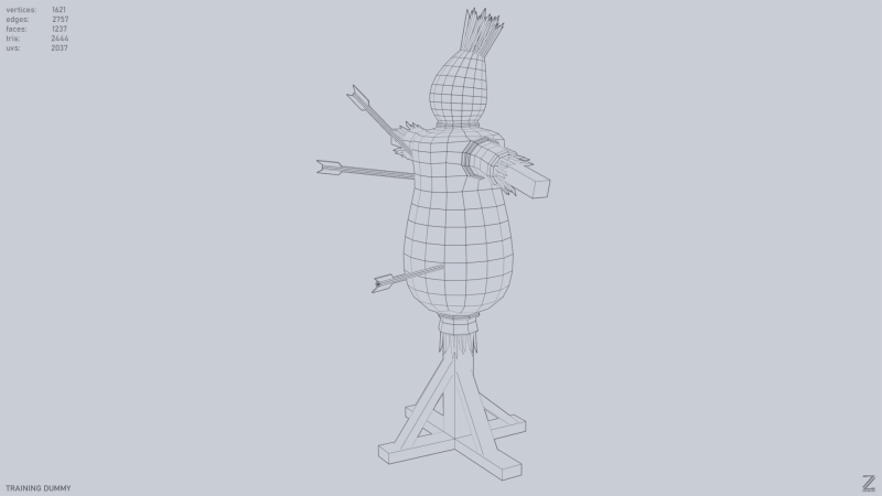 Training dummy 3D Model in Other 3DExport