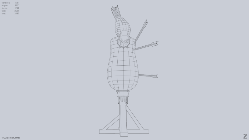 Training dummy 3D Model in Other 3DExport