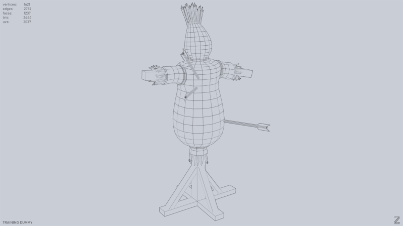 Training dummy 3D Model in Other 3DExport