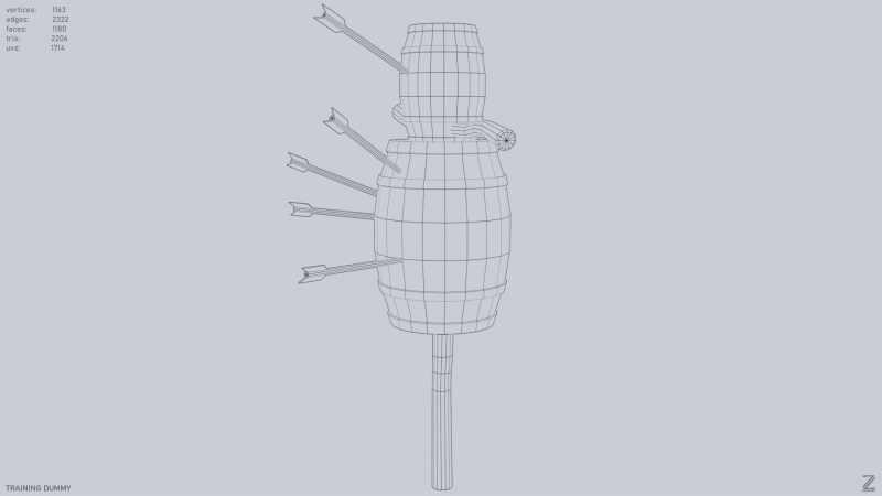 Training dummy 3D Model in Other 3DExport