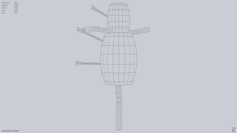 Training dummy 3D Model in Other 3DExport