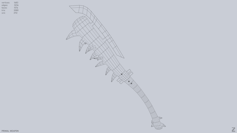 Primal weapon 3D Model in Melee 3DExport