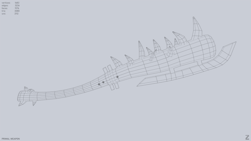 Primal weapon 3D Model in Melee 3DExport