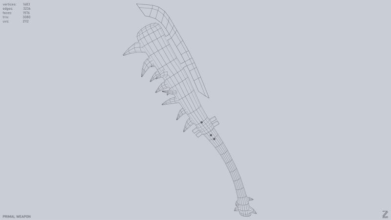 Primal weapon 3D Model in Melee 3DExport