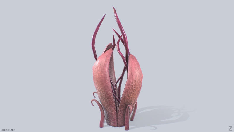 Alien plant 3D Model in Small Plants 3DExport