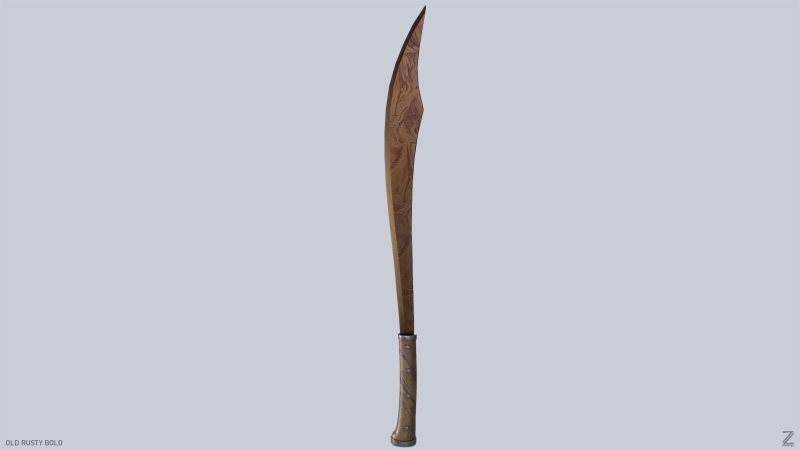 Old rusty bolo 3D Model in Melee 3DExport