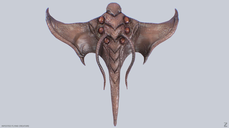 Infested flying creature 3D Model in Monster 3DExport