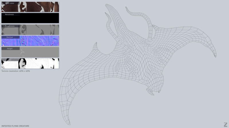 Infested flying creature collection 3D Model in Monster 3DExport