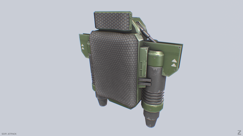 Scifi Jetpack 3D Model in Transport 3DExport