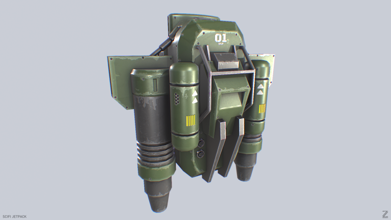 Scifi Jetpack 3D Model in Transport 3DExport