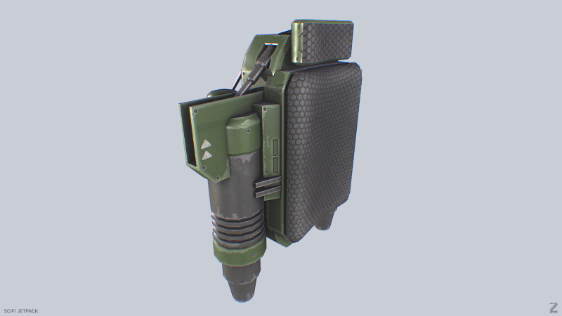 Scifi Jetpack 3D Model in Transport 3DExport