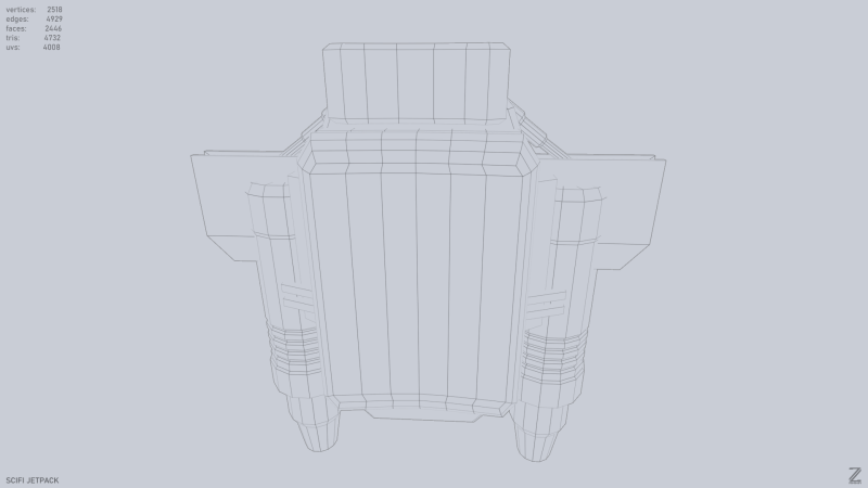 Scifi Jetpack 3D Model in Transport 3DExport