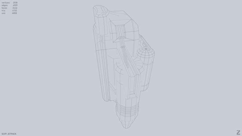 Scifi Jetpack 3D Model in Transport 3DExport