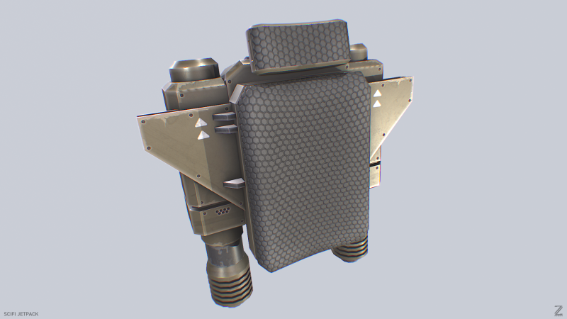 Scifi Jetpack 3D Model in Transport 3DExport