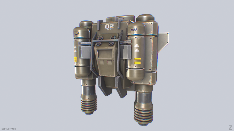 Scifi Jetpack 3D Model in Transport 3DExport