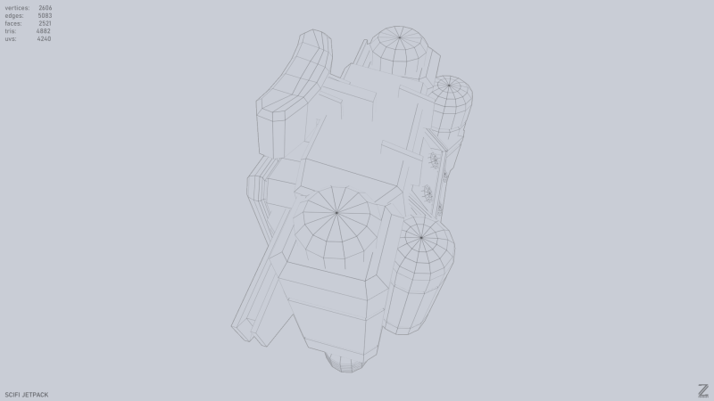 Scifi Jetpack 3D Model in Transport 3DExport