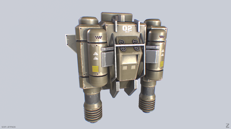 Scifi Jetpack 3D Model in Transport 3DExport