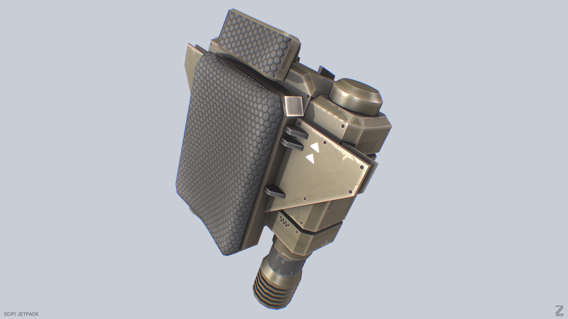 Scifi Jetpack 3D Model in Transport 3DExport