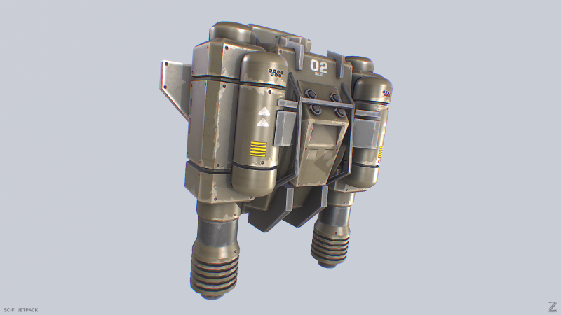 Scifi Jetpack 3D Model in Transport 3DExport