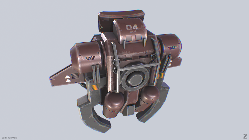 Scifi Jetpack 3D Model in Transport 3DExport