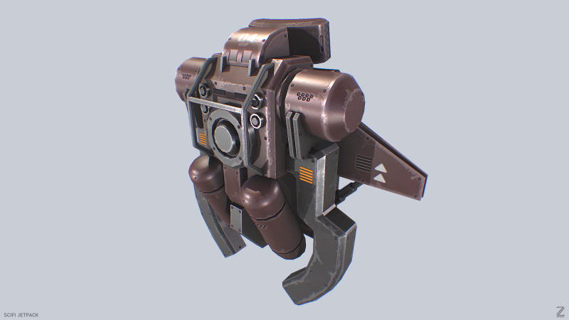 Scifi Jetpack 3D Model in Transport 3DExport