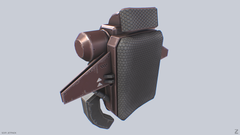 Scifi Jetpack 3D Model in Transport 3DExport