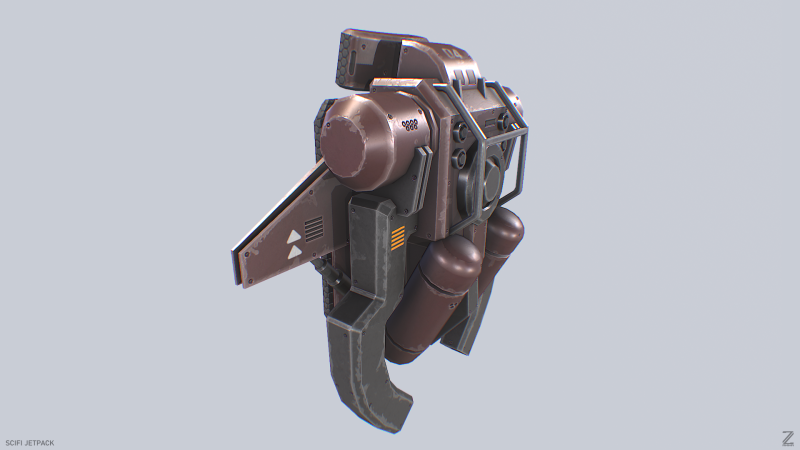 Scifi Jetpack 3D Model in Transport 3DExport