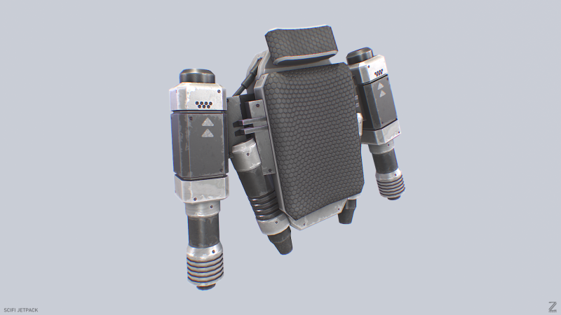 Scifi Jetpack 3D Model in Transport 3DExport